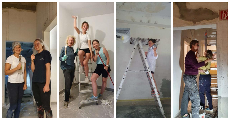 Die Lübecker Ruderklubs: Bitte helft mit beim Streichen der Bootshalle!